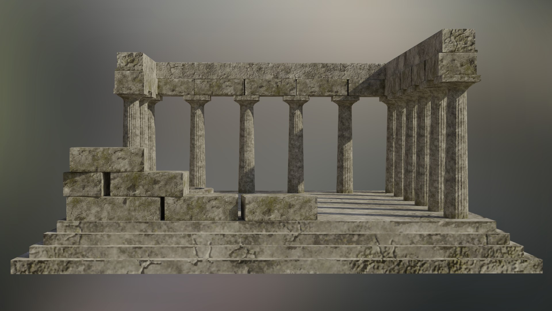 3D Model Ancient Ruined Temple Of Worship - TurboSquid 1805675