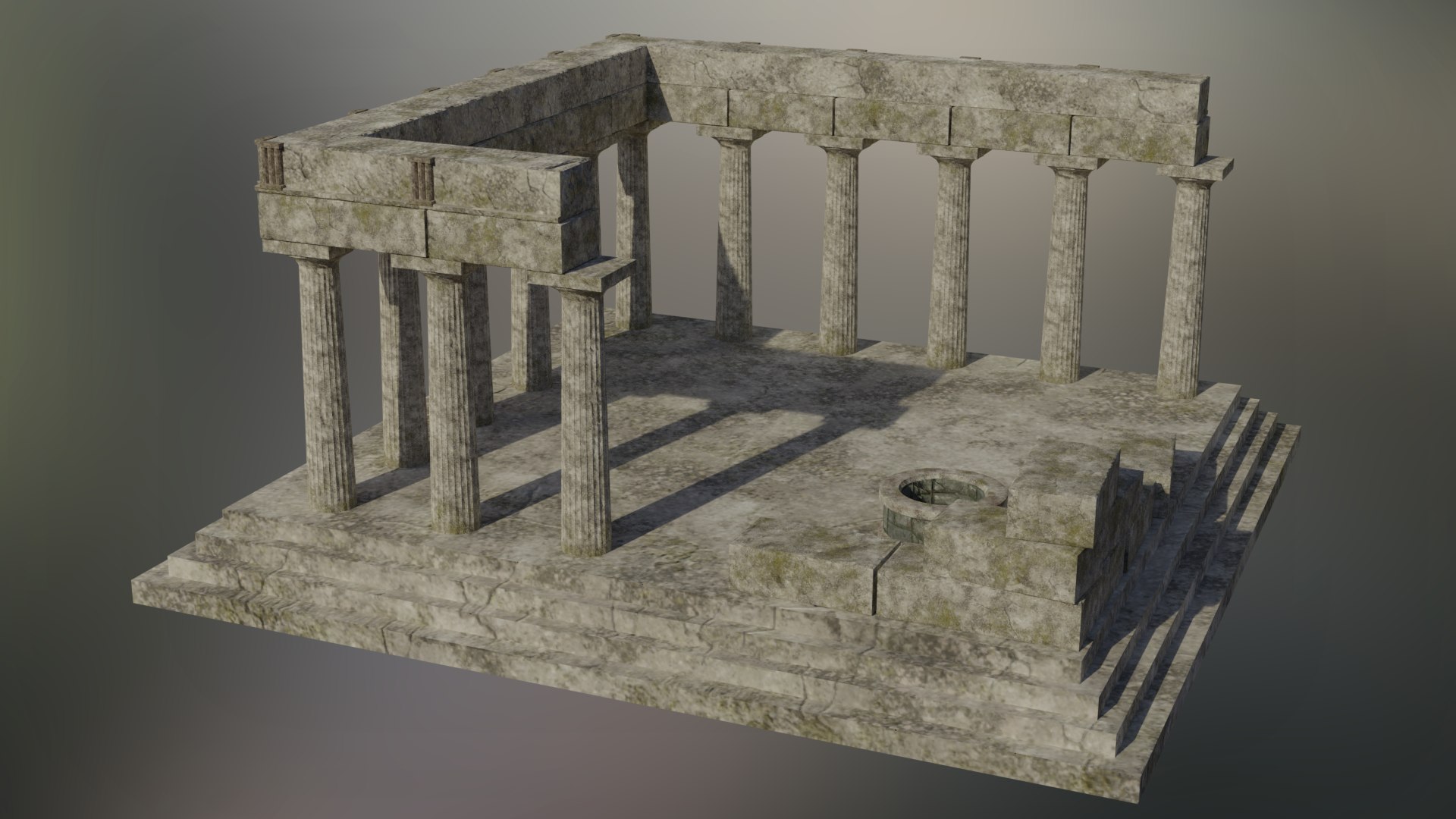 3D Model Ancient Ruined Temple Of Worship - TurboSquid 1805675