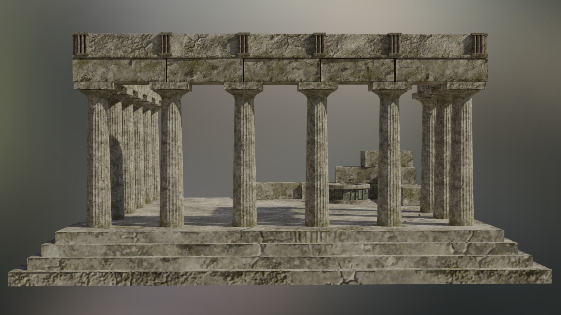 3D Model Ancient Ruined Temple Of Worship - TurboSquid 1805675