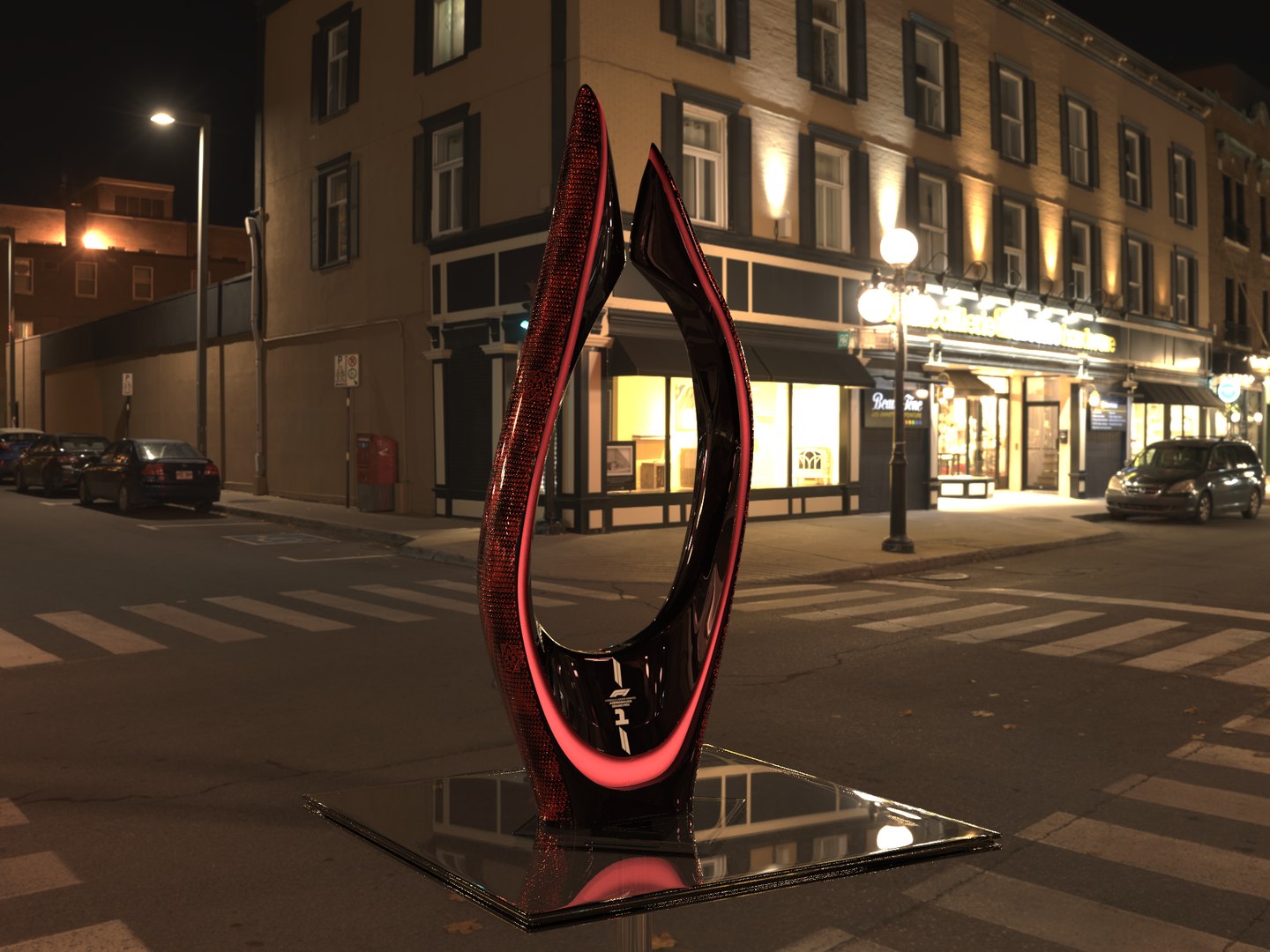 F1 Azerbaijan GP Trophy Award - PBR Cinematic - 3D Printable 3D Model ...