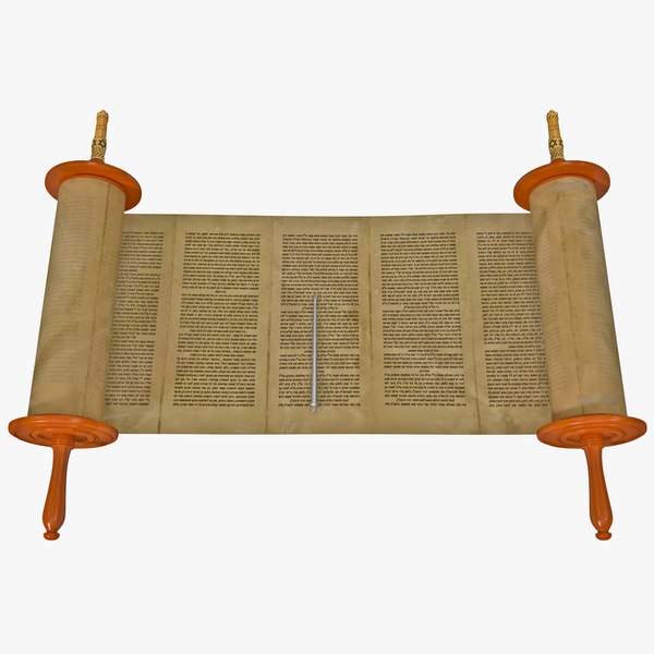 torah scroll 3d max