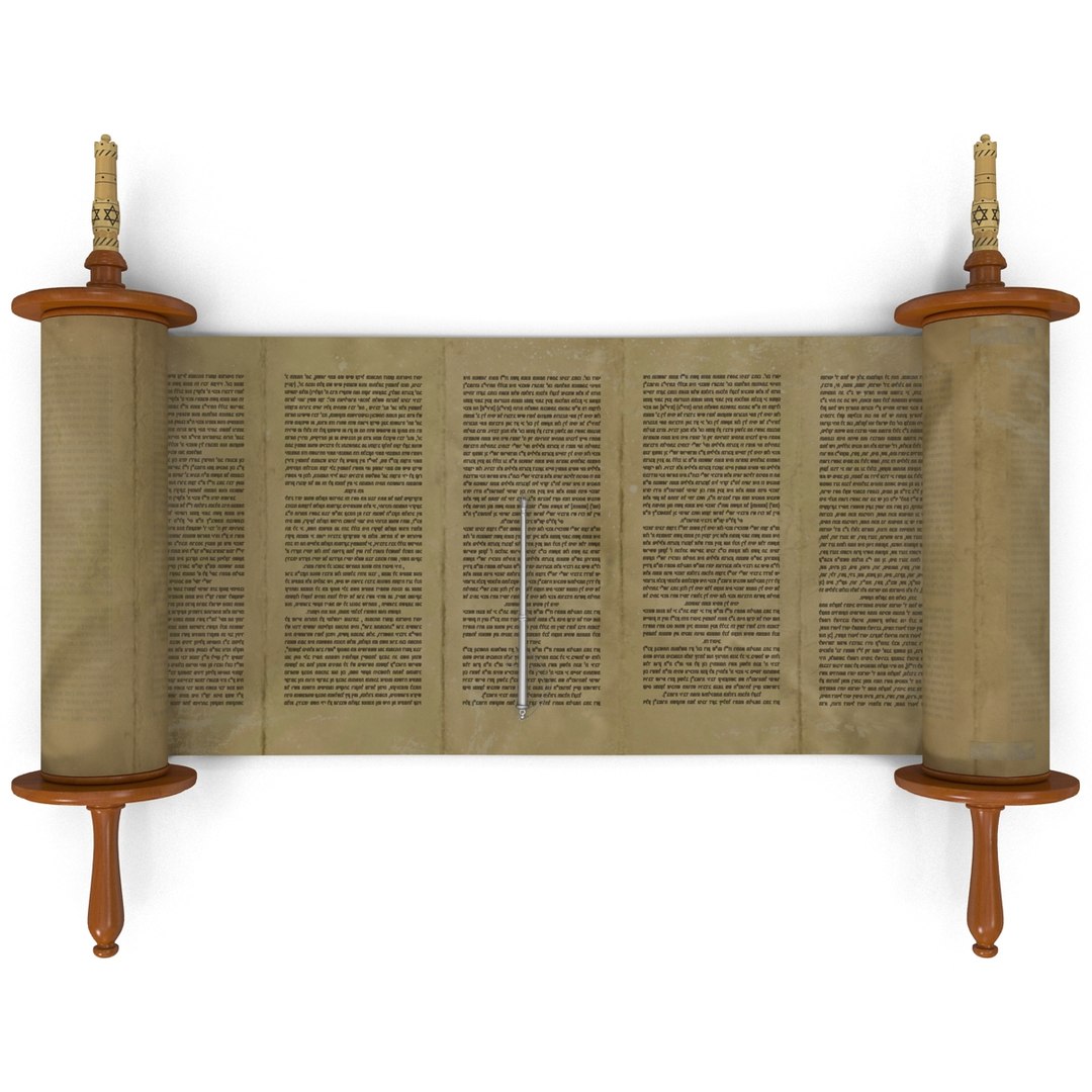 torah scroll 3d max