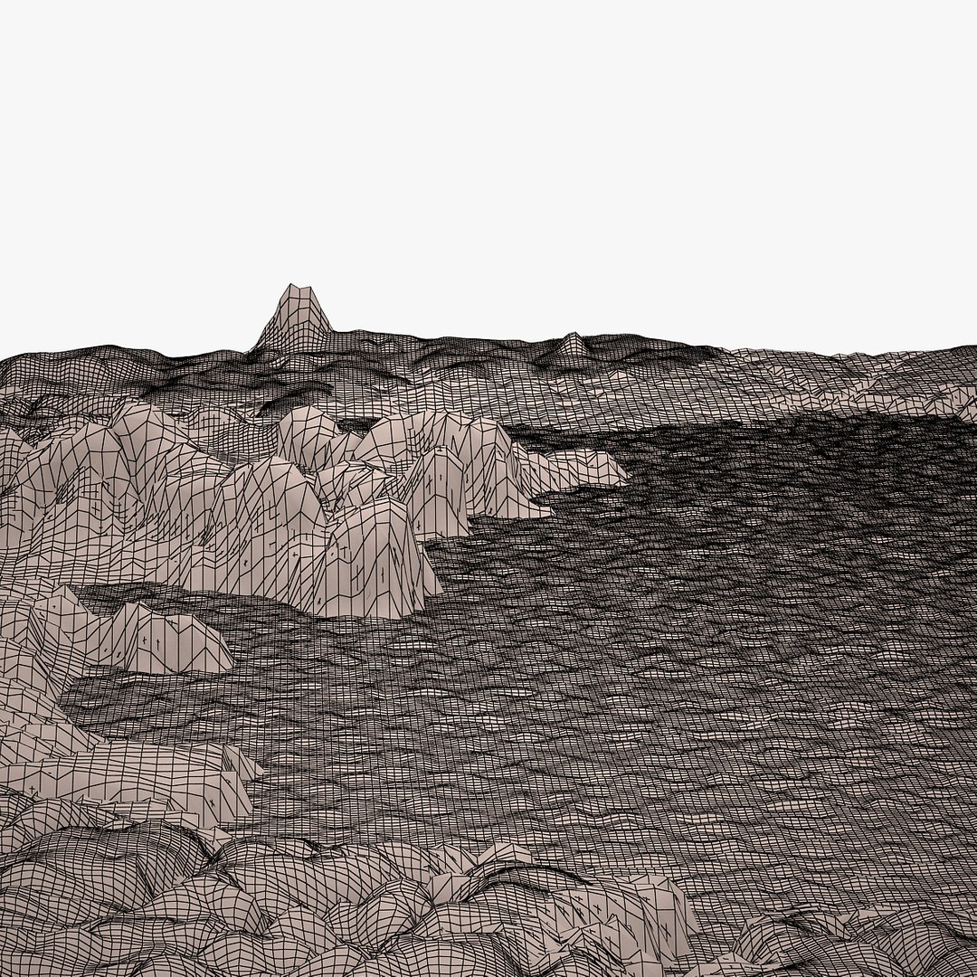 3d Model Mountain Highpoly