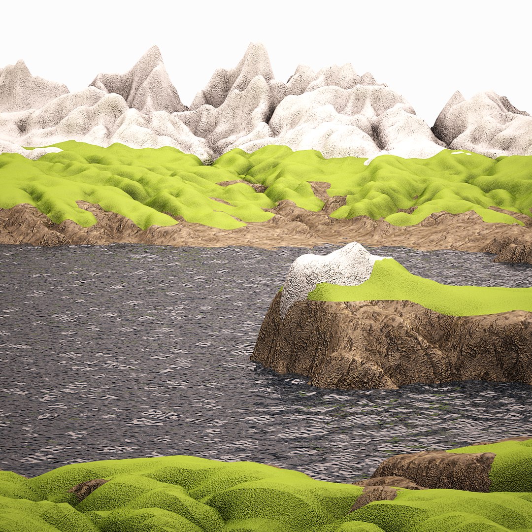 3d Model Mountain Highpoly