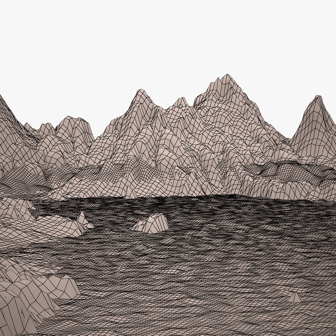 3d Model Mountain Highpoly