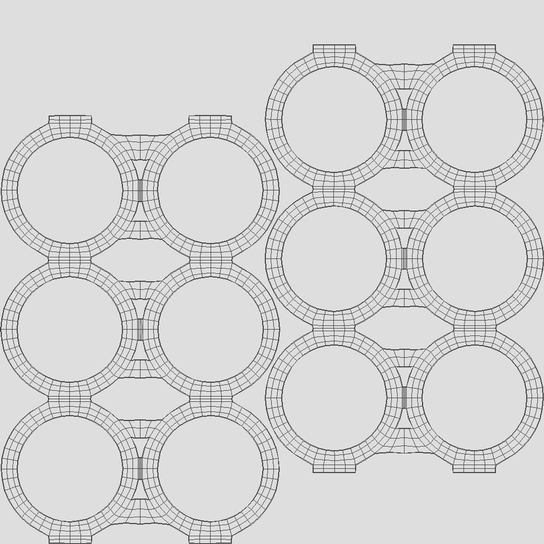 3D Six Pack Rings Model - TurboSquid 2015036
