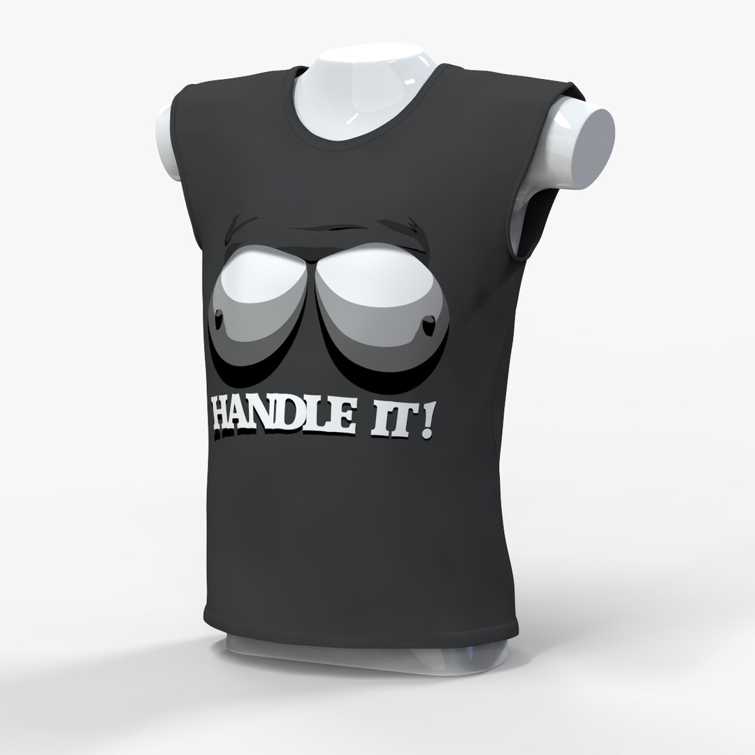 Sleeveless Funny Model - TurboSquid 1219788