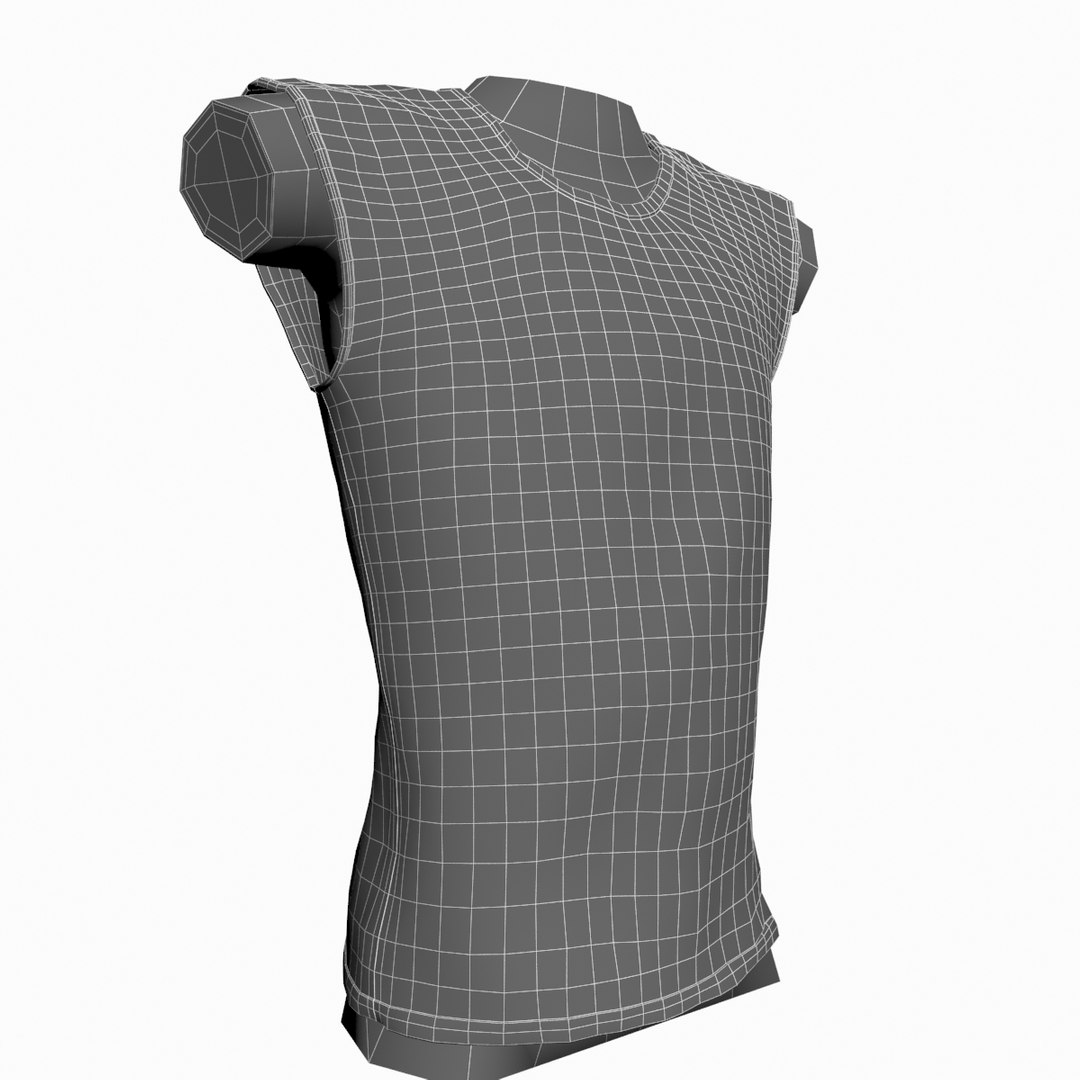 Sleeveless Funny Model - TurboSquid 1219788