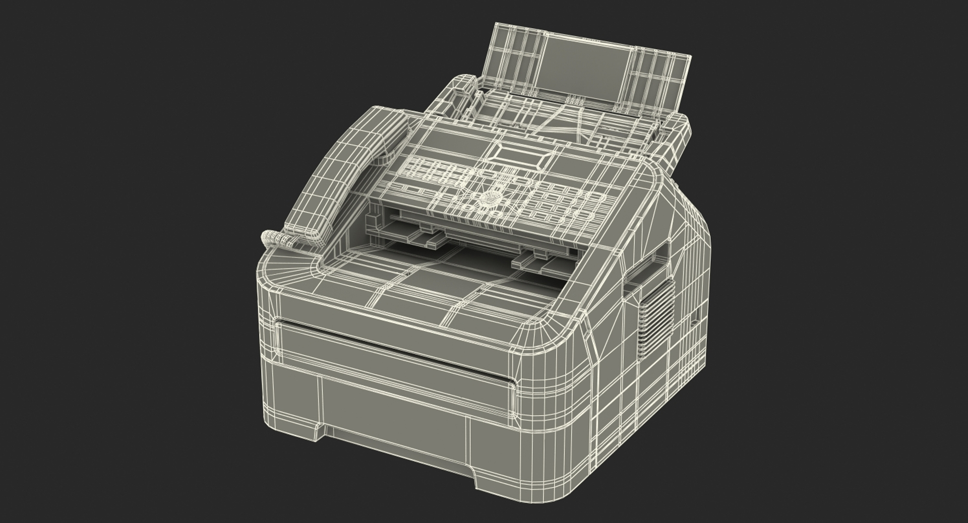 3D Laser Fax Machine Generic Model - TurboSquid 1286639