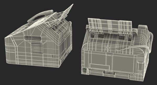 3D laser fax machine generic model - TurboSquid 1286639