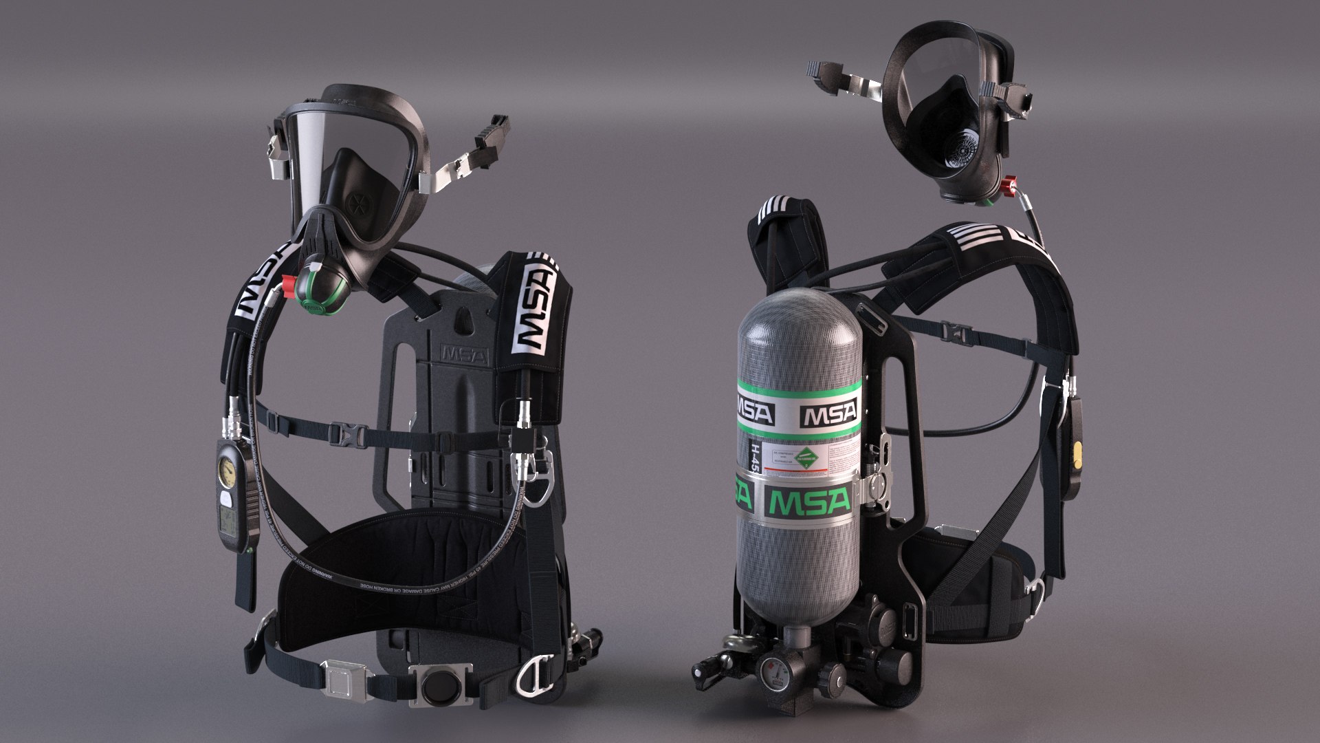 Msa g1 scba breathing 3D - TurboSquid 1685073