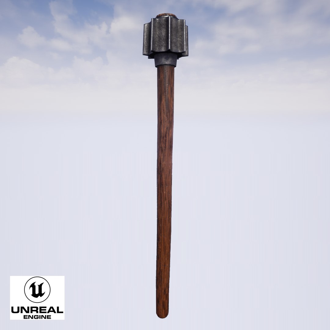 3D Model Trench Mace - TurboSquid 2107850
