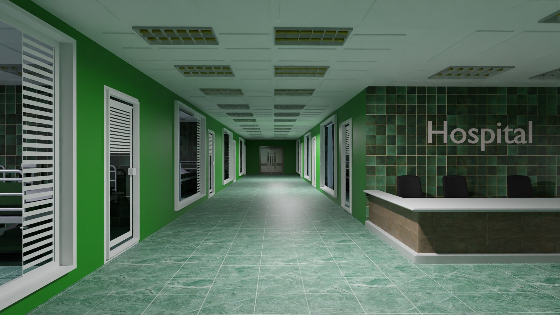 Hospital Interior 3D Model - TurboSquid 2164728