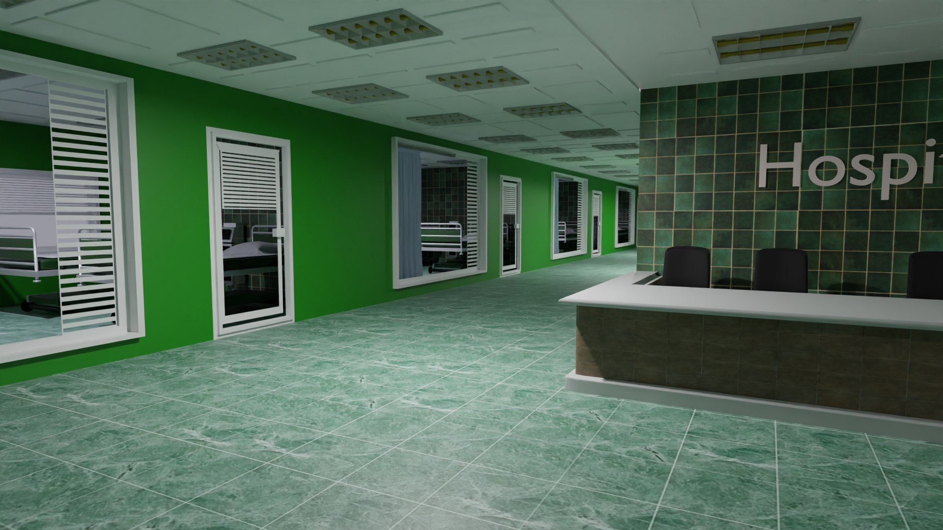 Hospital Interior 3D Model - TurboSquid 2164728