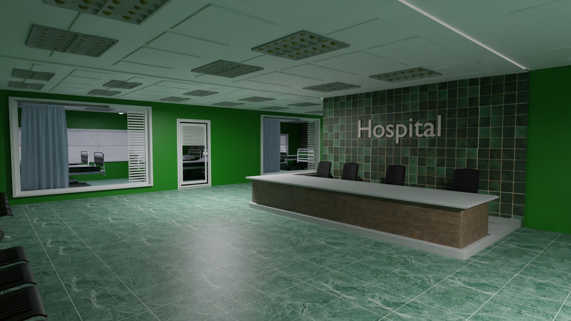 Hospital Interior 3D Model - TurboSquid 2164728