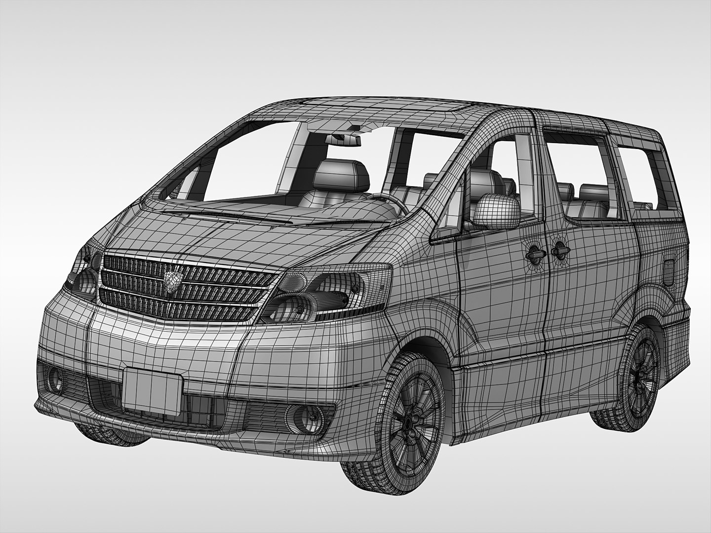 3D Toyota Alphard 2002 - TurboSquid 1353173