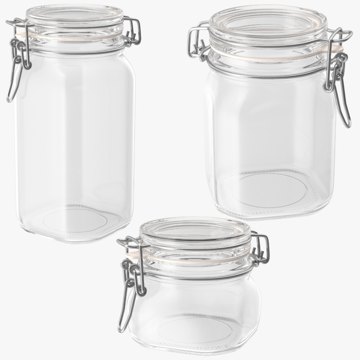 glass hinged kitchen jars max