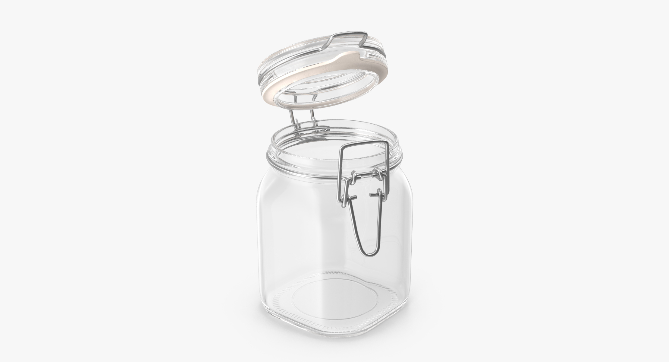 glass hinged kitchen jars max