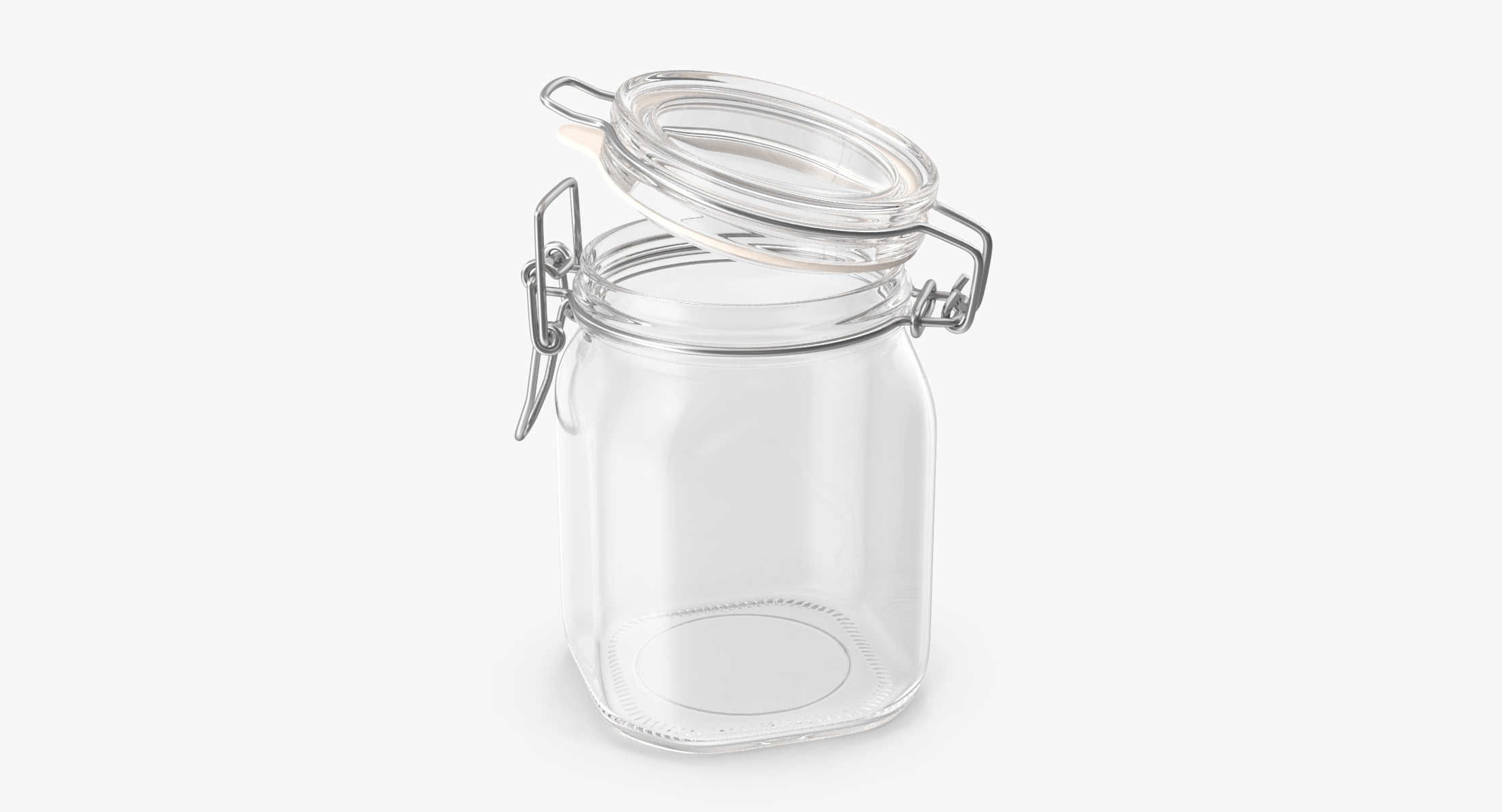 glass hinged kitchen jars max