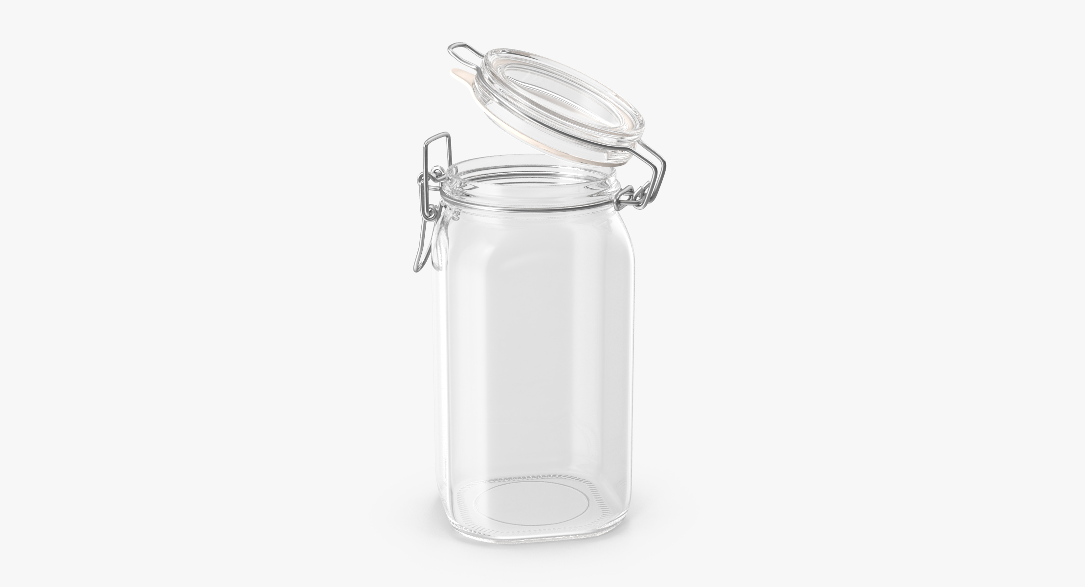 glass hinged kitchen jars max