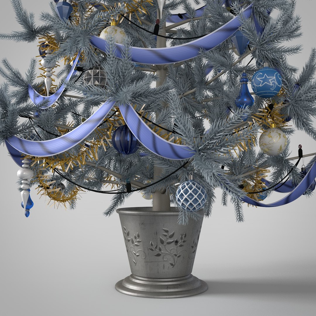 Decorated christmas tree 3D model - TurboSquid 1630034