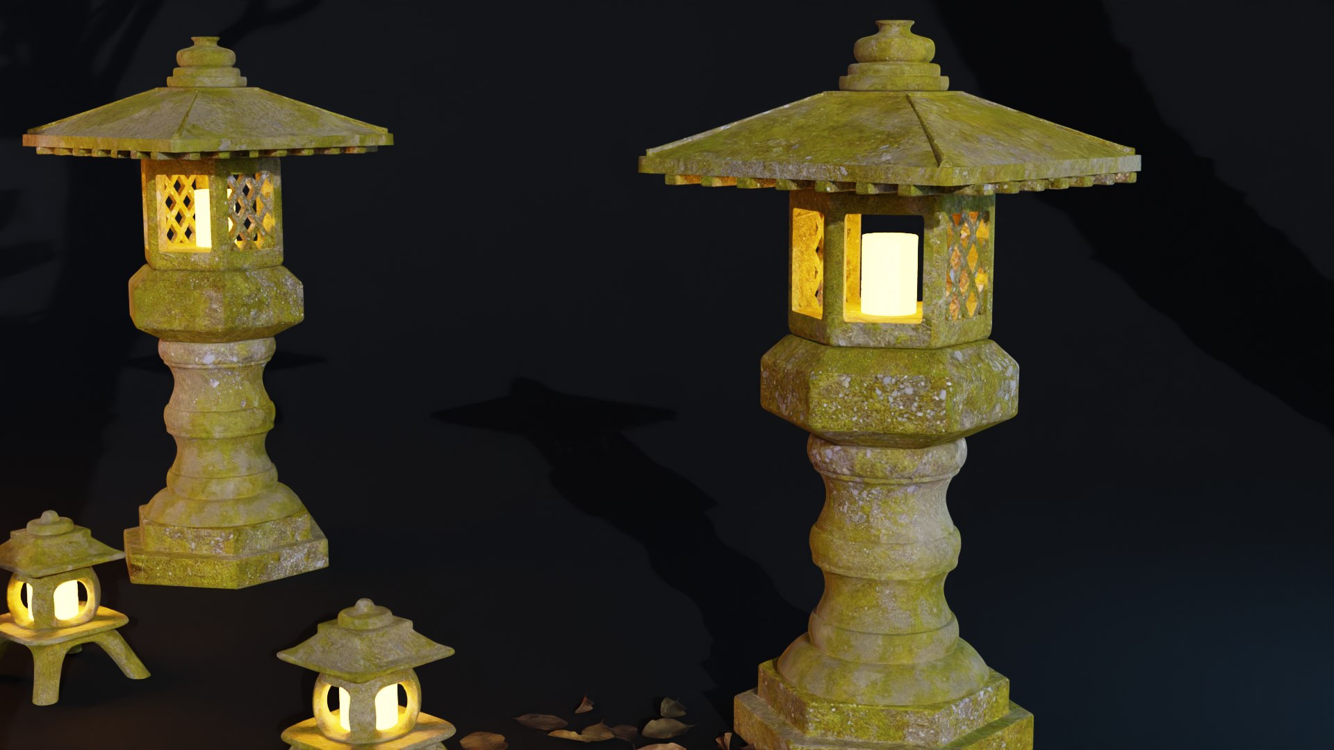 Chinese Stone Lantern 3D Model - TurboSquid 1837670