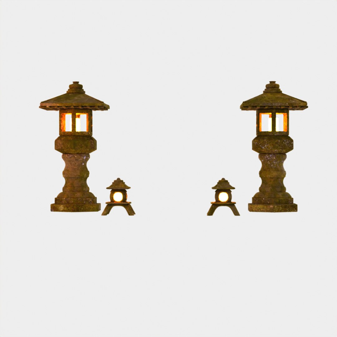 Chinese Stone Lantern 3D Model - TurboSquid 1837670