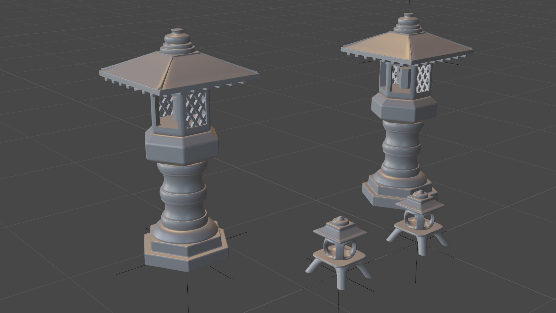 Chinese Stone Lantern 3D Model - TurboSquid 1837670