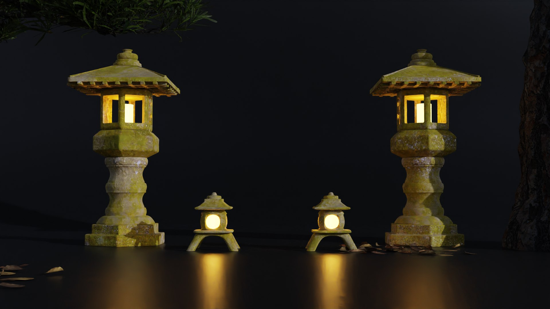 Chinese Stone Lantern 3D Model - TurboSquid 1837670