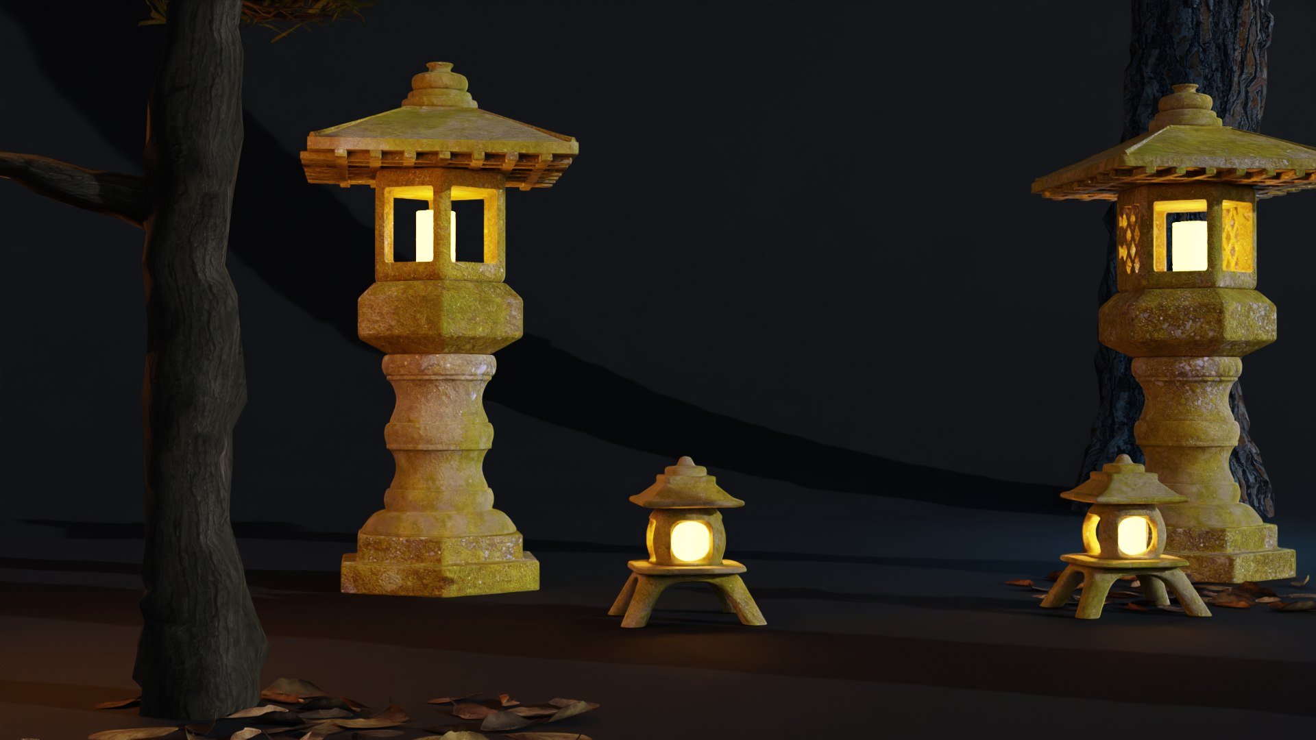 Chinese Stone Lantern 3D Model - TurboSquid 1837670