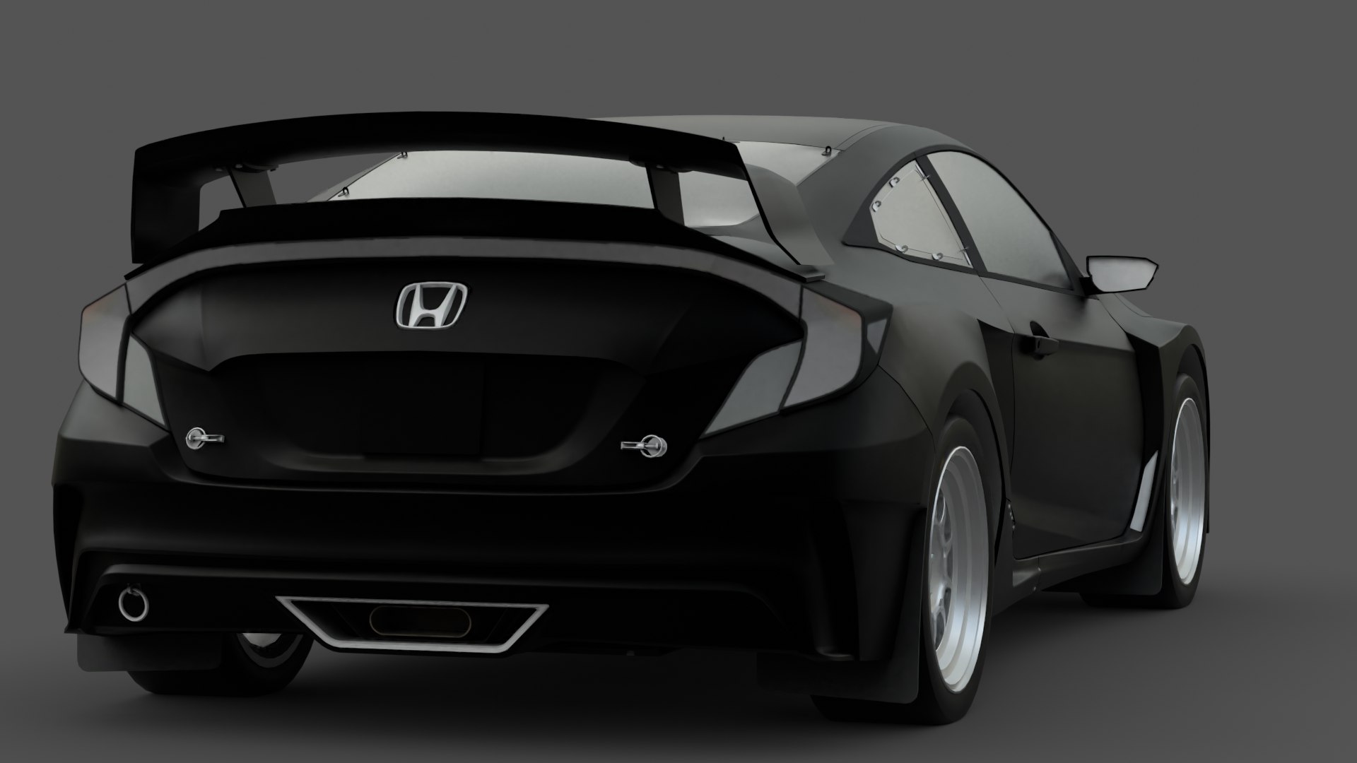 2017 Honda Civic 3D Model Detailed Game Ready Sedan 3D Model ...