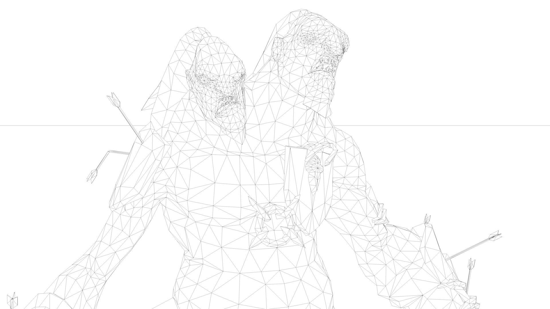 Two-Head Monster 3D Model - TurboSquid 2366098