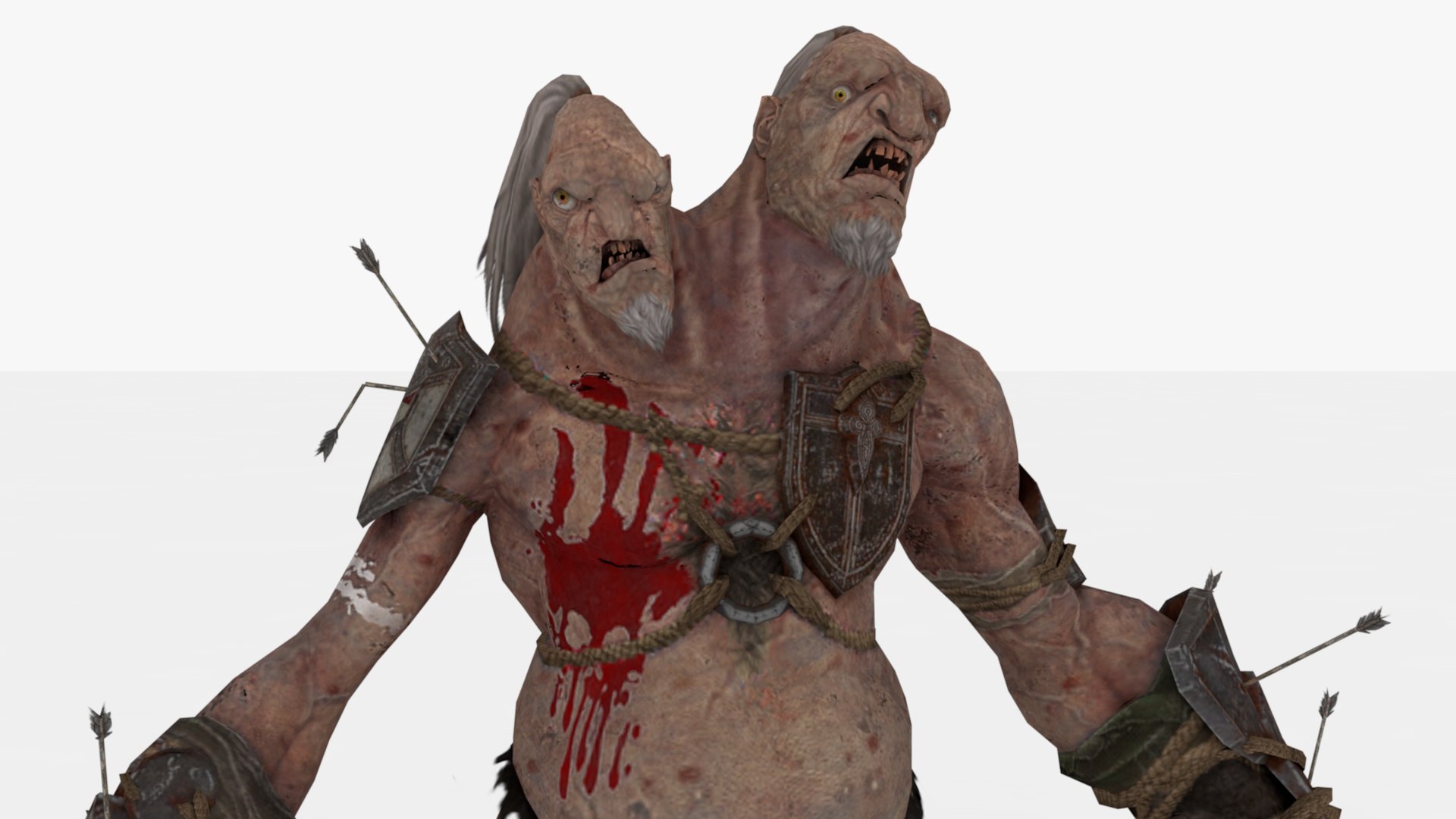 Two-Head Monster 3D Model - TurboSquid 2366098