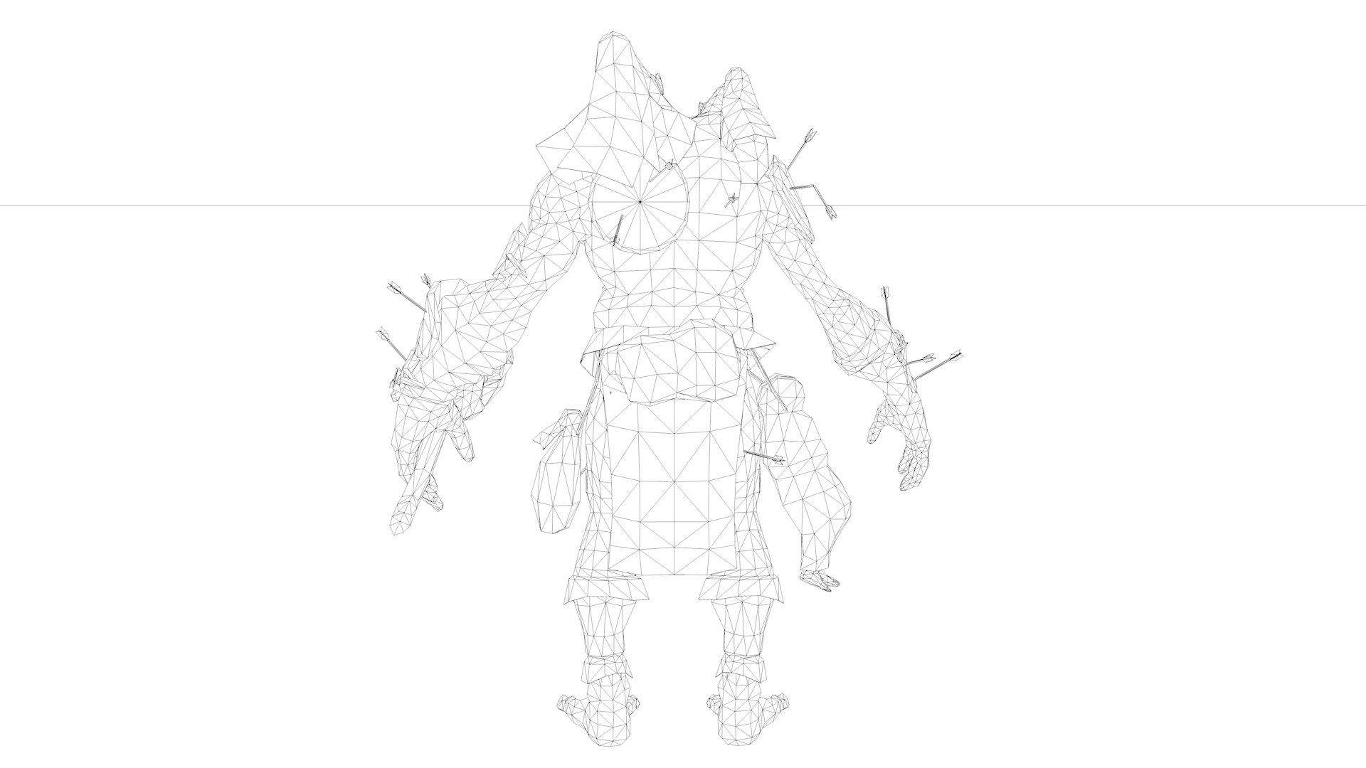 Two-Head Monster 3D Model - TurboSquid 2366098