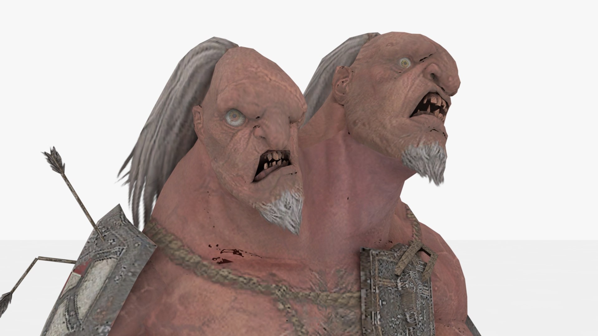 Two-Head Monster 3D Model - TurboSquid 2366098