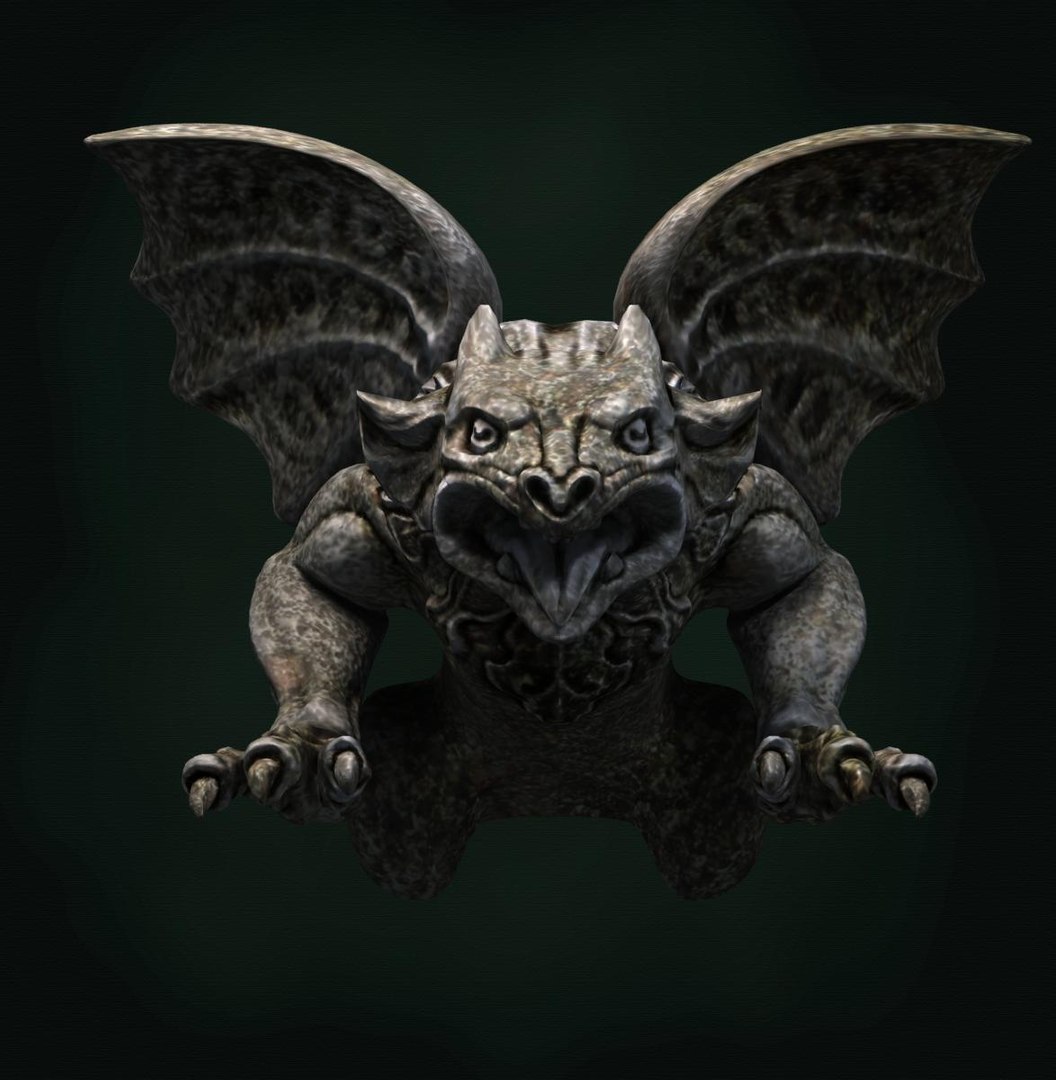 3d model gargoyle monster