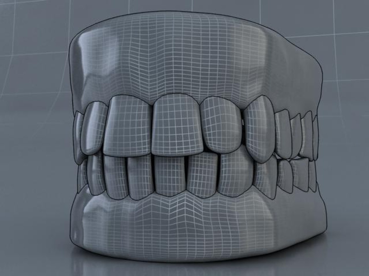 3d model set teeth