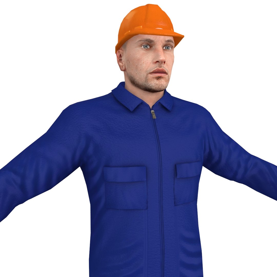Character Worker Person Model - TurboSquid 1275579
