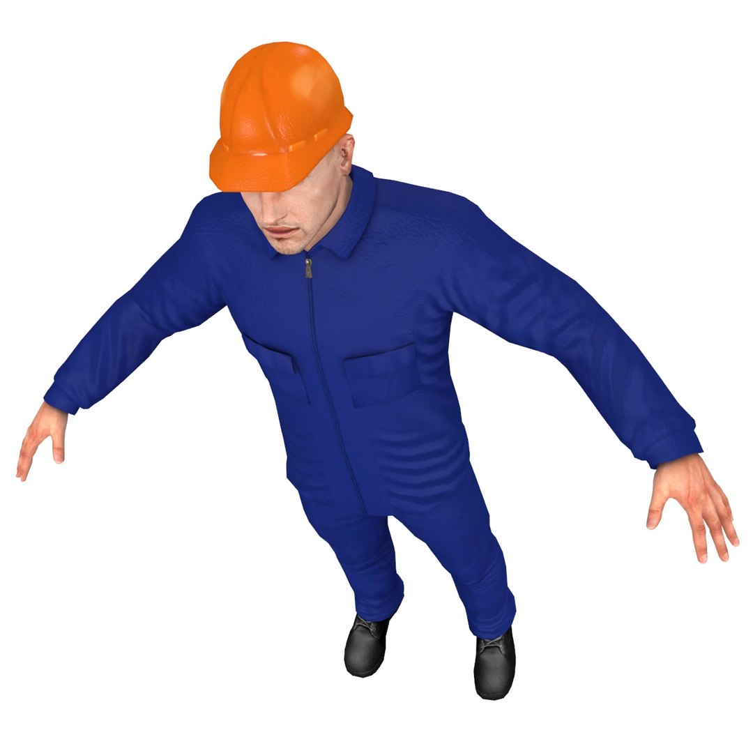 Character Worker Person Model - TurboSquid 1275579