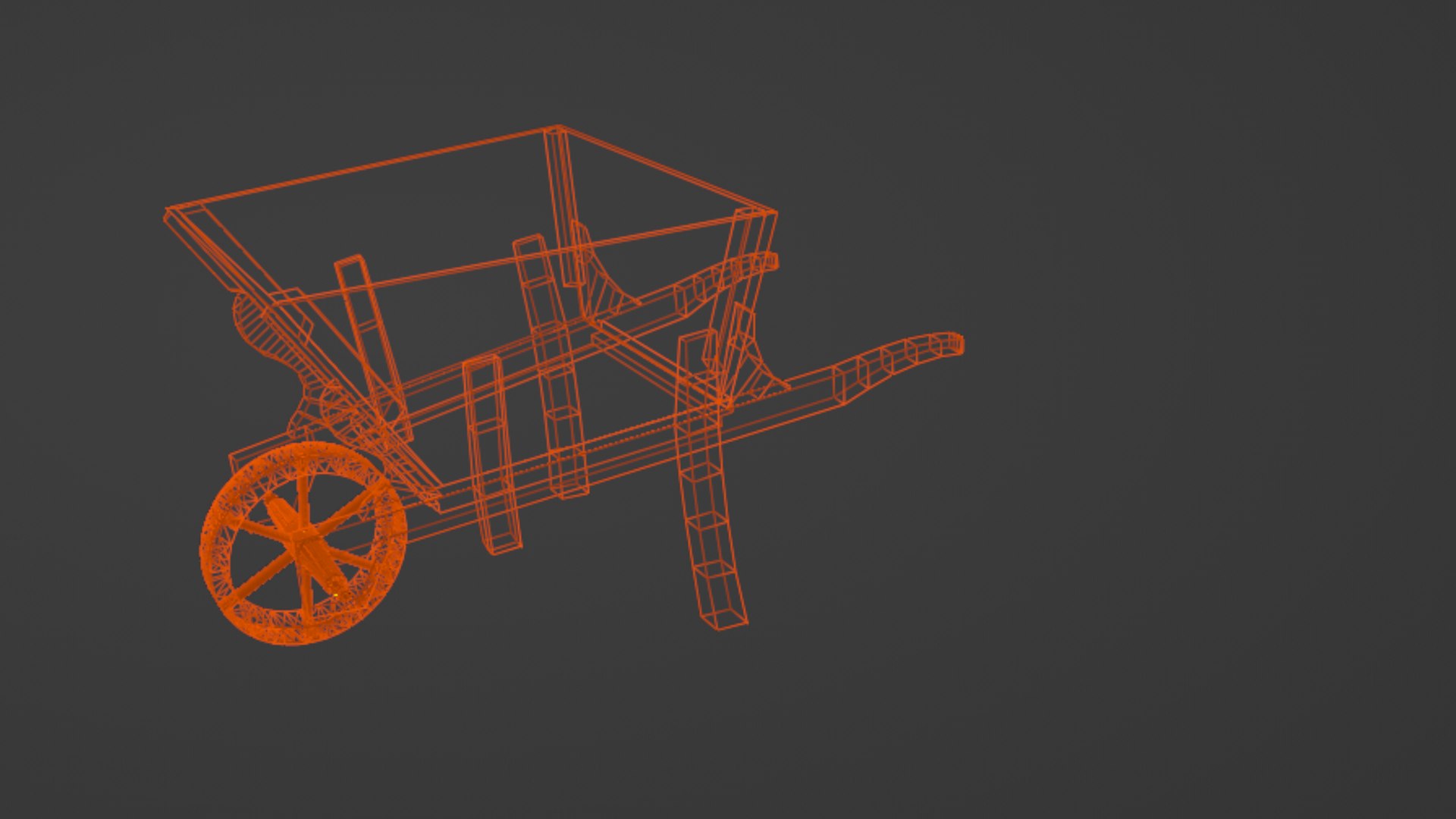 WOODEN WHEELBARROW 3D - TurboSquid 2202848