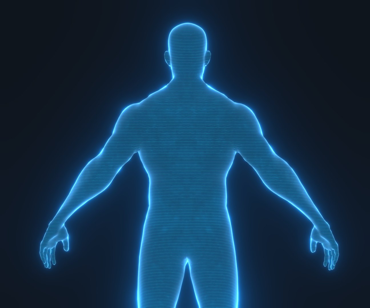 Human Hologram Male 3D Model - TurboSquid 1687549