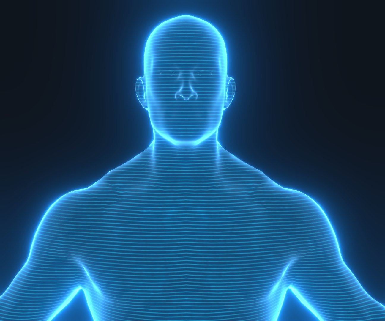 Human Hologram Male 3D Model - TurboSquid 1687549