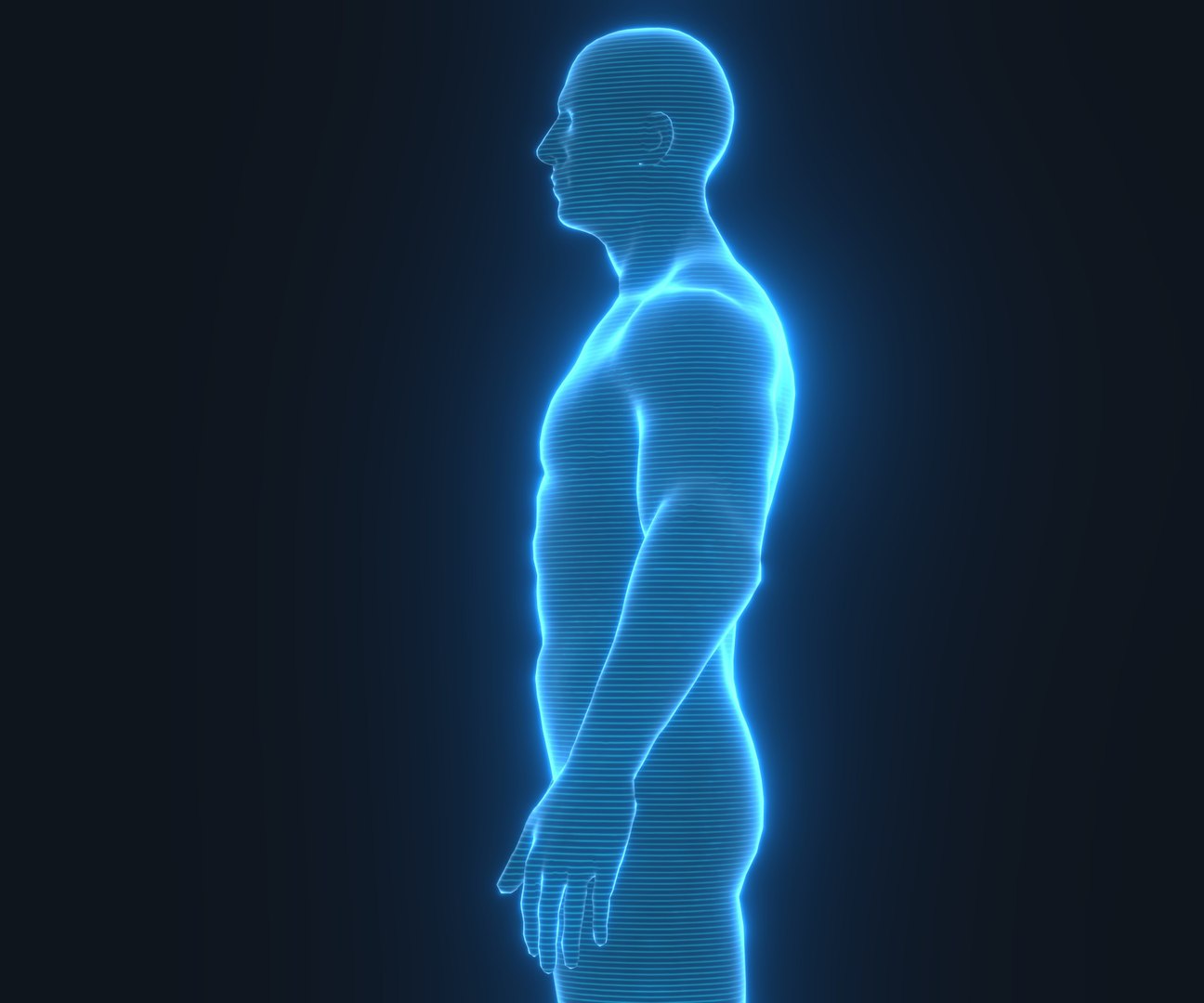Human Hologram Male 3D Model - TurboSquid 1687549