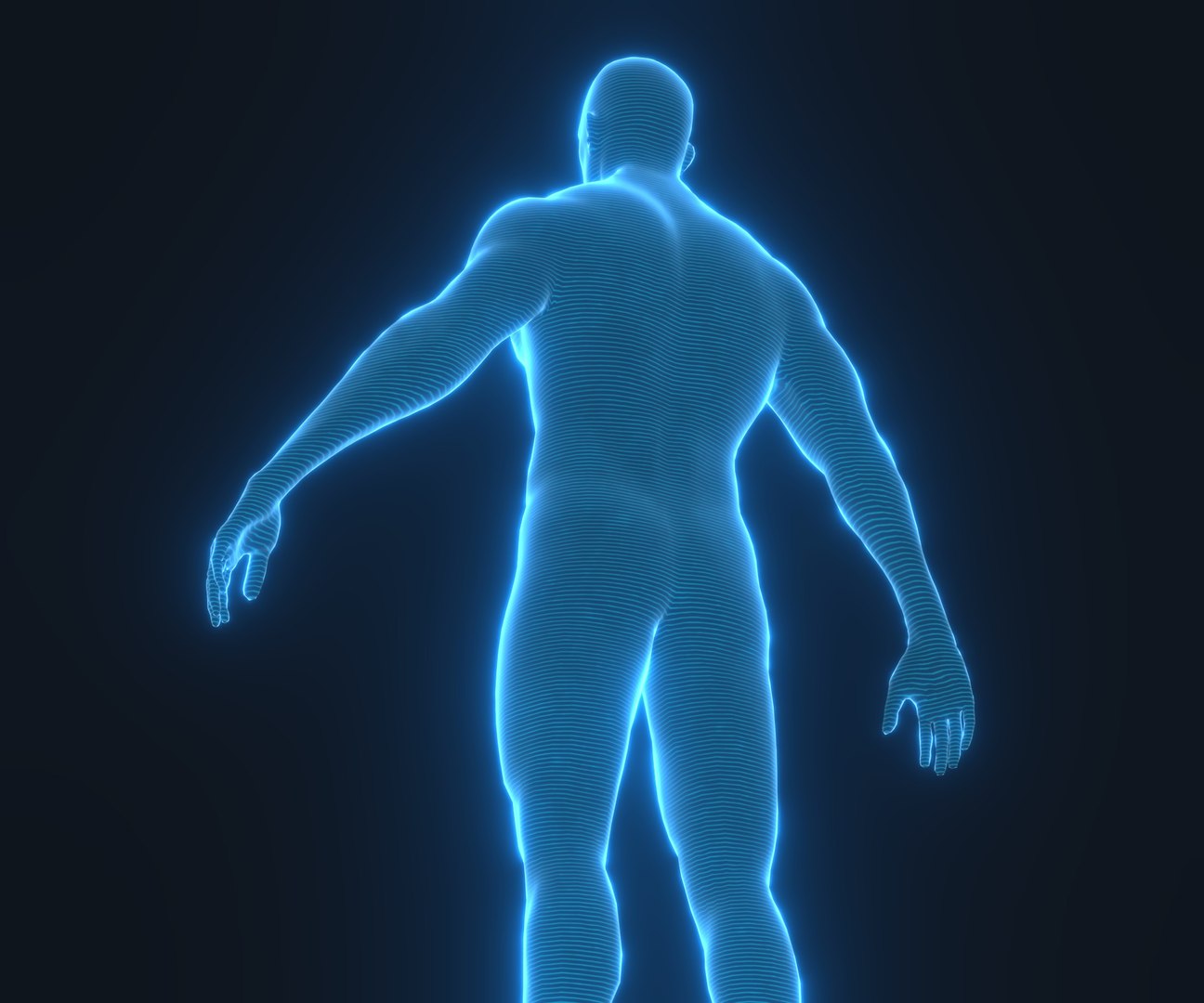 Human Hologram Male 3D Model - TurboSquid 1687549