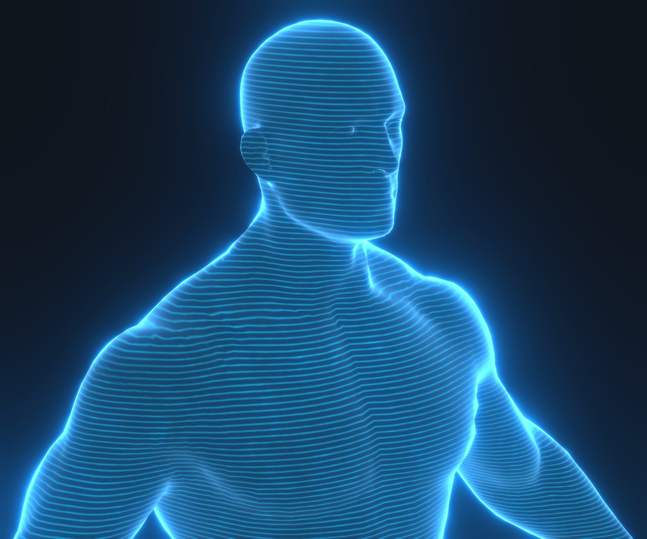 Human Hologram Male 3D Model - TurboSquid 1687549