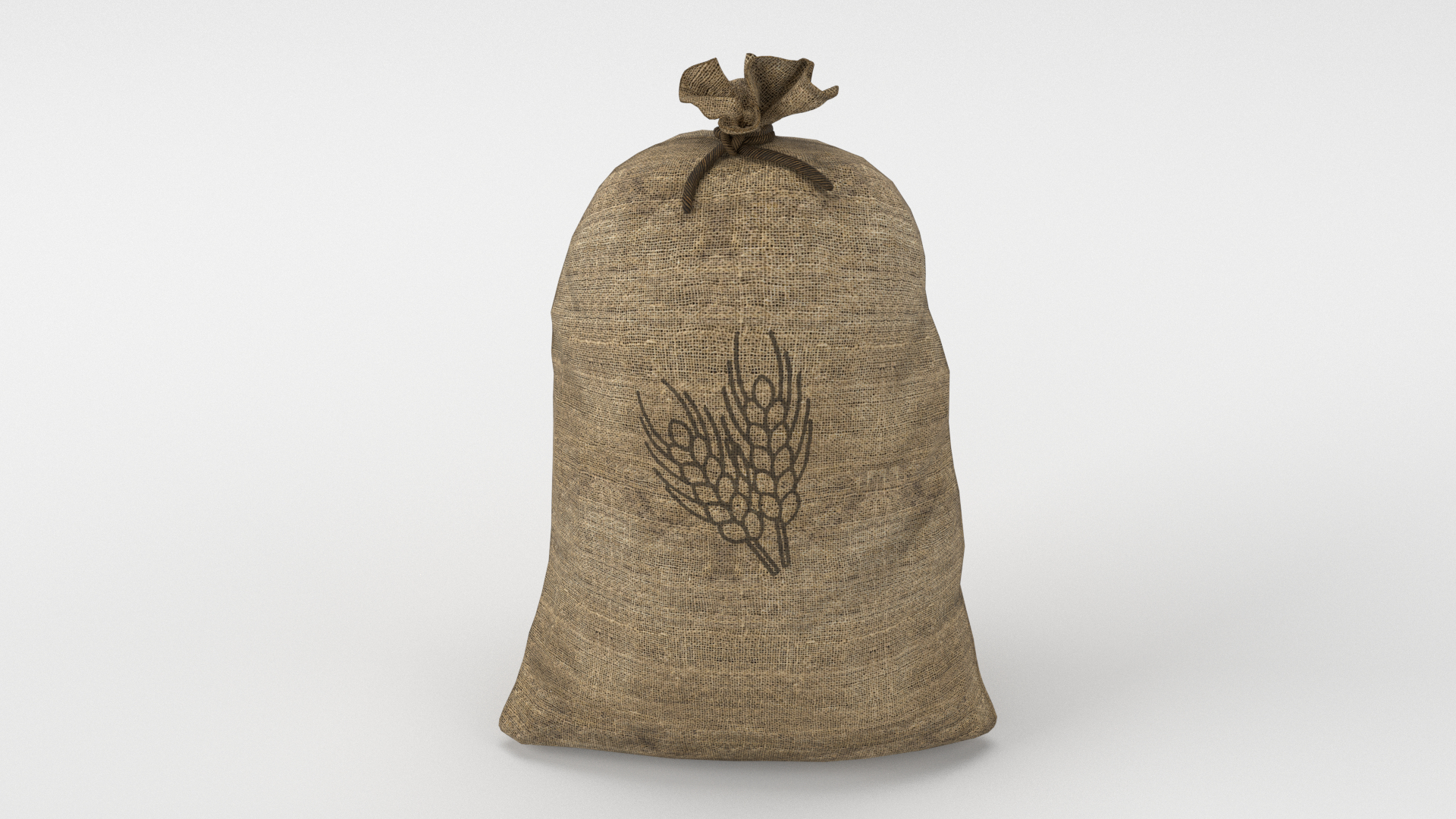 3D Food Sack Grain Tied - TurboSquid 1407576
