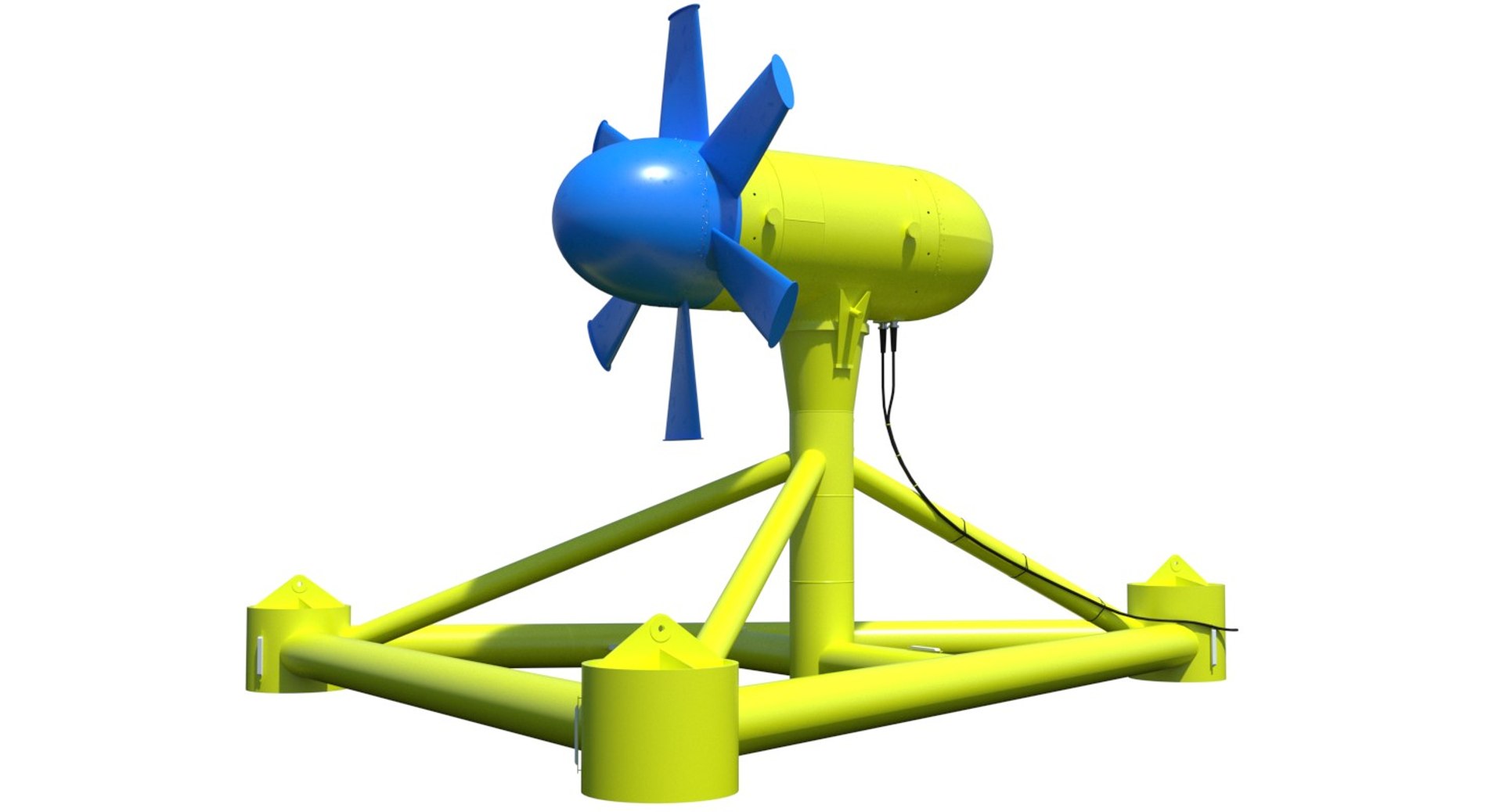 3D Tidal Turbines Model - TurboSquid 1649622
