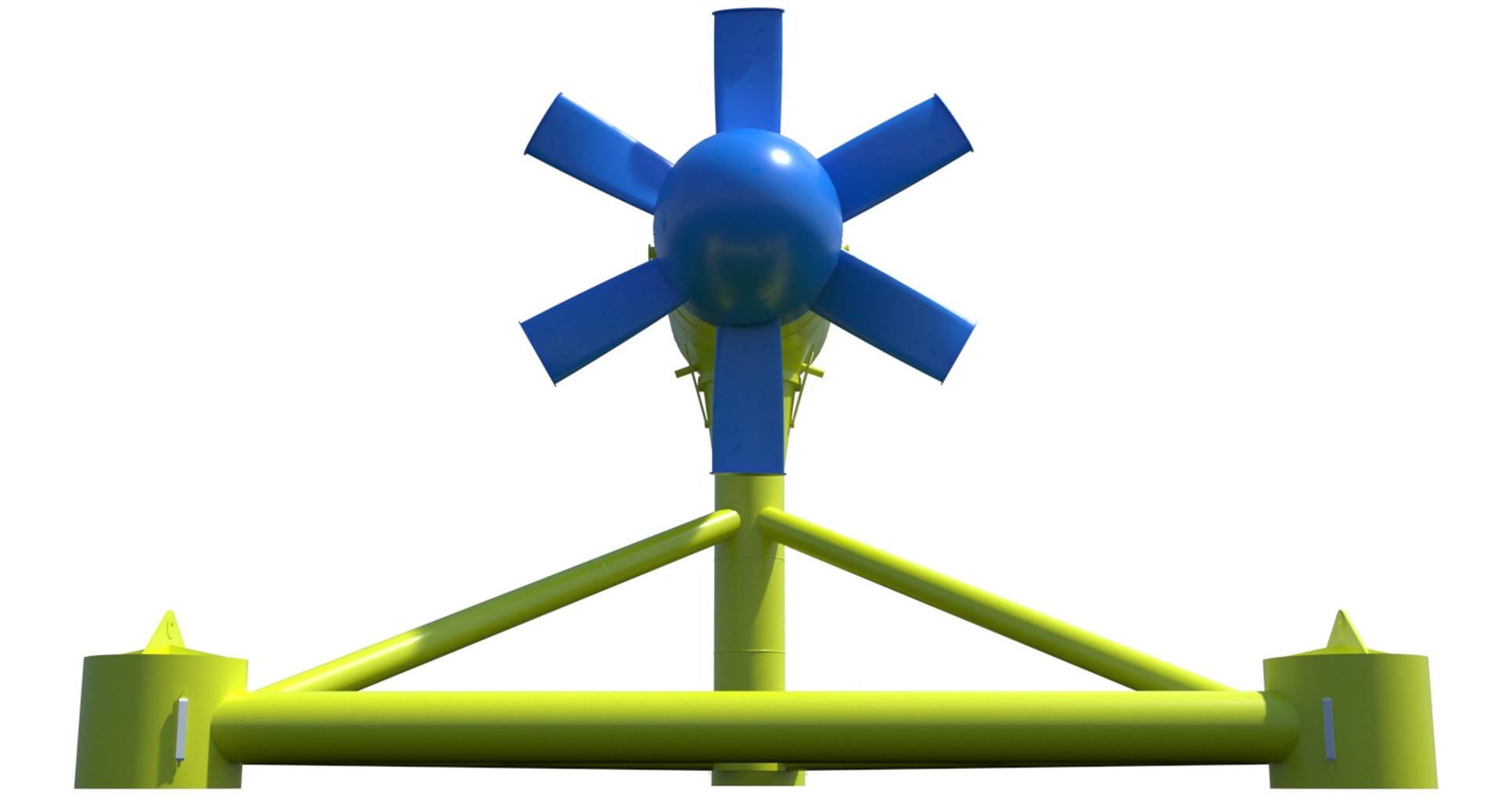 3D Tidal Turbines Model - TurboSquid 1649622