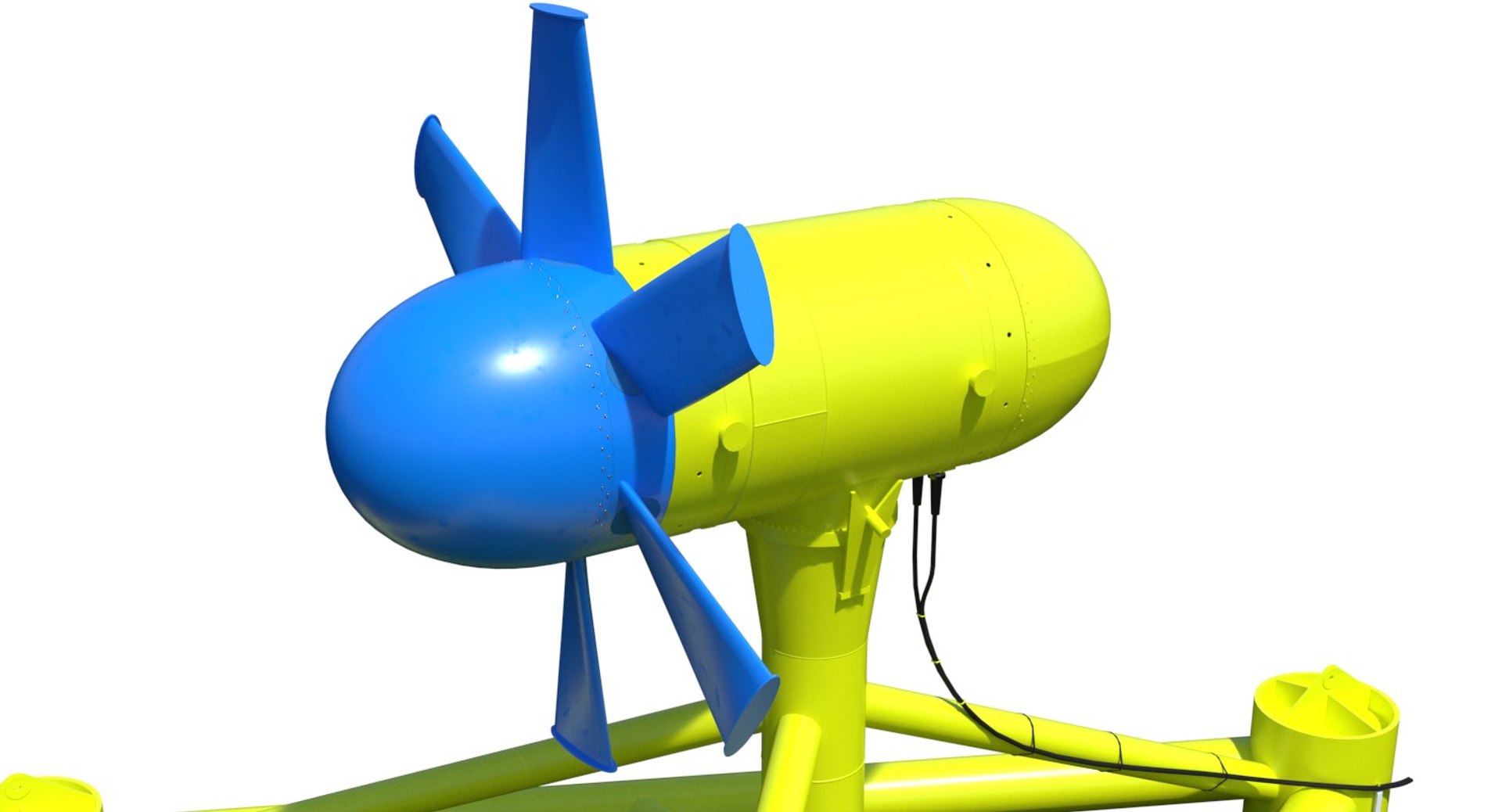 3D Tidal Turbines Model - TurboSquid 1649622