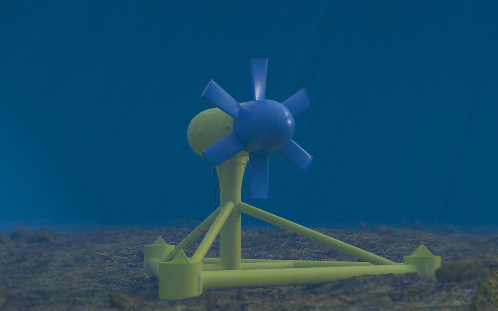 3D Tidal Turbines Model - TurboSquid 1649622